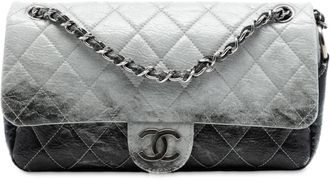 Chanel Hobo Bags - Small CC Quilted Vinyl Melrose Degrade Flap - Gr. unisize - in Grau - f&uuml;r Damen