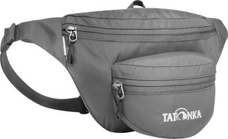 Tatonka Bauchtasche Funny Bag S - Robuste Hüfttasche mit Zwei Reißverschluss-Fächern (Titan Grey)