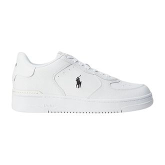 Polo Ralph Lauren Court Leder Trainer Schuhe - - Shoes - Herren - Wei&szlig; - 41 EU