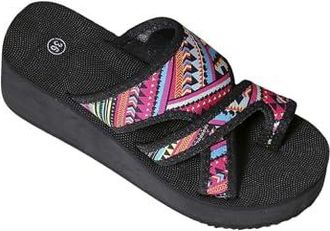 Generic Cocila Sandale Sport Femmes &agrave; Talon Inclin&eacute; Pour Femmes, Pantoufles D&eacute;Contract&eacute;Es Creuses, Chaussures Semelle Inclin&eacute;E, Sandales Sandales Randonnee Fe