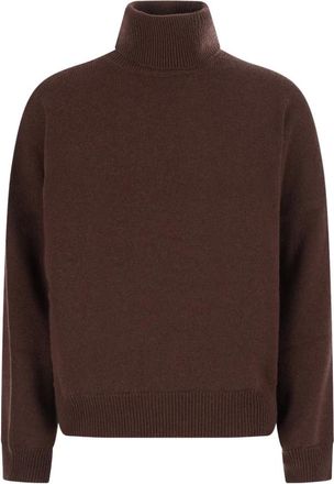 Brunello Cucinelli Pull &agrave; col roul&eacute; en cachemire - Femme - Pulls - Brun - Taille: 42 FR