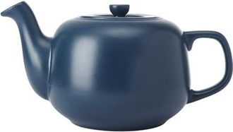 La Cafetière Teekanne, klassisch, marineblau, traditionell, mit komfortablem Griff und tropffreiem Ausgießer, für 4 Tassen, geeignet für Teebeutel, leicht zu reini