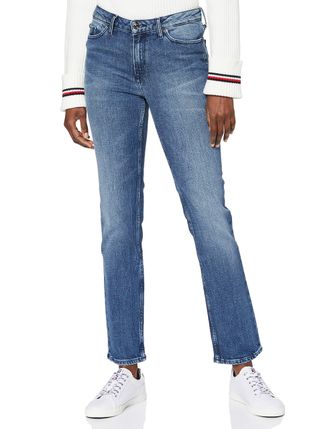 Tommy Hilfiger Damen Rome Straight Rw Mao Hose, Mao, W24/L30