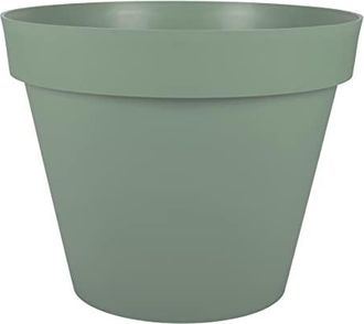 Eda Blumentopf, rund, Toskana, Ø 60 cm, Volumen 76 l, Ø 59 x H.47 cm, Lorbeergrün