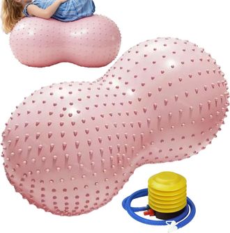 Generico Yoga-Ball - Massageger&auml;t in Erdnussform | Entspannender Trainingsball mit Luftpumpe - f&uuml;r Training, Frauen, Zuhause, Kinder, B&uuml;ro, Physik und Schwange