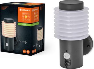 Ledvance ENDURA STYLE RONDO WALL Außenleuchte, 9,5W, 700lm, Wandleuchte, dunkelgrau, Bewegungsmelder, Tageslichtsensor, IP44 Schutzklasse, 3.000K Farbtemperatu