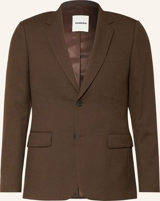 Sandro Sandro Anzugsakko Regular Fit beige