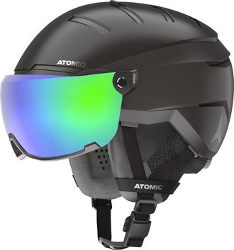 Atomic Savor GT AMID Visor HD Helm, Erwachsene, Uni, Schwarz (Schwarz), 51/55 cm