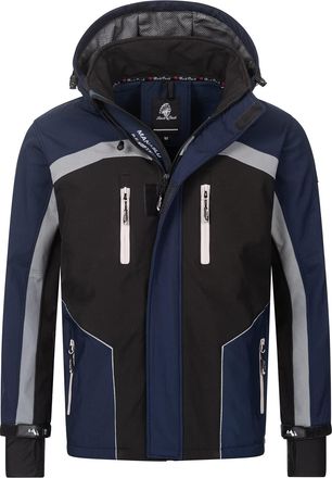 Rock Creek Herren Softshell Jacke Outdoor Jacke Windbreaker &Uuml;bergangsjacke Anorak Kapuze Regenjacke Winterjacke Herrenjacke Jacket H-311 Navy 5XL