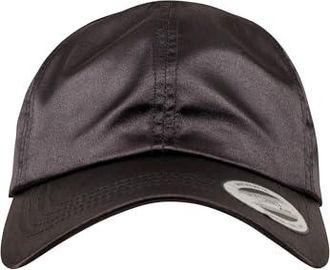 Flexfit Casquette Unisexe Low Profile Satin pour Homme et Femme en Satin Brillant Plastique Taille Unique Noir