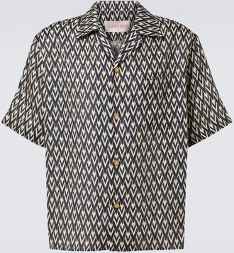 Valentino Hemd Toute La V aus Leinen