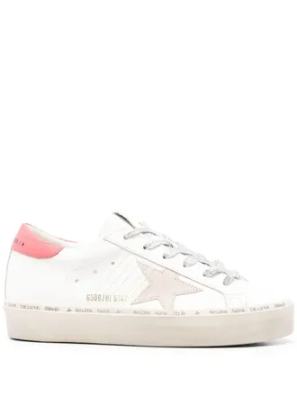 Golden Goose baskets Hi Star en cuir - Blanc