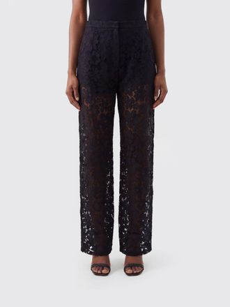Fendi Pantalon palazzo taille haute en dentelle &agrave; jambe droite