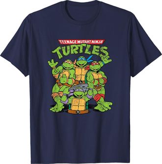 Teenage Mutant Ninja Turtles Klassisches Retro Logo T-Shirt
