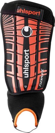 Uhlsport Unisex - Erwachsene Flex Plate Schienenbeinschützer, Schoner, schwarz/Fluo rot, XL