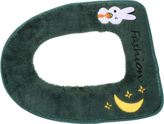 Valiclud Wasserdichter Waschbarer Toilettensitzbezug aus Plüsch Rutschfestes Weiches Sitzpolster mit Reißverschluss Winterlicher Schutz für Haushalts Toiletten