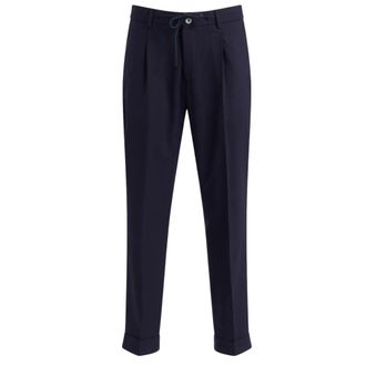 Gran Sasso Flanellhose mit Bundfalte - - Trousers - Herren - Blau - XL