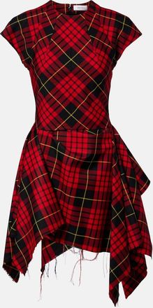 Alexander McQueen Robe asym&eacute;trique