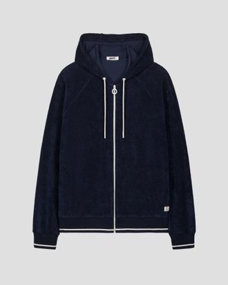 Jott Veste zipp&eacute;e &agrave; capuche Marine Tellin - Taille XL