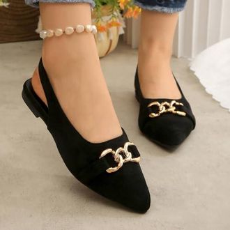 Generic Chaussures plates d&eacute;contract&eacute;es &agrave; enfiler pour femme - Bout pointu - Couleur unie - &Eacute;l&eacute;gantes - Respirantes - Classiques et confortables - Pour le tra