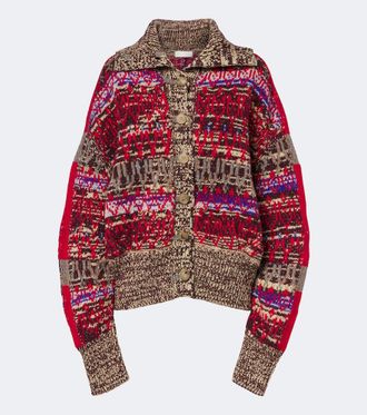 Dries Van Noten Cardigan en laine et cachemire