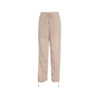 Liu Jo Beige Joggers mit Goldenen Details - - Trousers - Damen - Beige - L