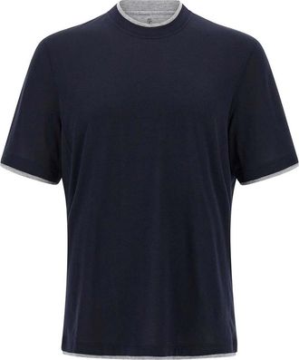 Brunello Cucinelli T-Shirt - Blau