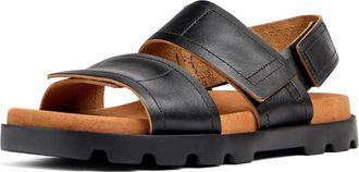 Camper Herren Brutus K100777 2-Strap Sandal, Schwarz 007, 41 EU