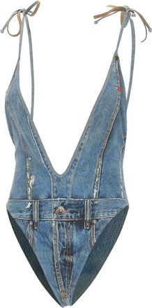 Diesel Femme, Maillots de bain, Bleu, Taille: 38 FR Kinsley-DNM One-piece Swimsuit
