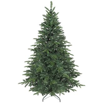HOMCOM Weihnachtsbaum künstlich 180 cm Christbaum mit dichten Zweigen flammenhemmend Tannenbaum mit Metallständer Grün