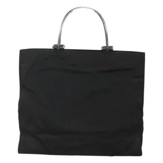 Gucci Pre-owned Nylon sacs-main - Femme - Pre-owned - Noir - Taille: ONE Size