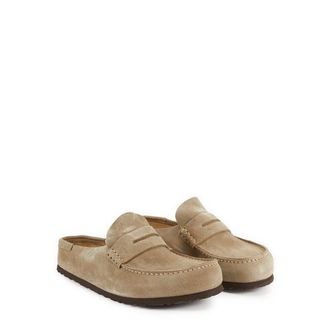 Birkenstock Mules Naples en cuir su&eacute;d&eacute;
