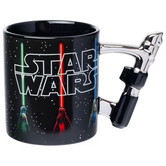 Silver Buffalo Keramiktasse mit Star-Wars-Logo und Lichtschwert, 590 ml