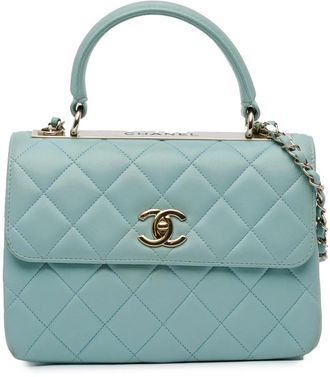 Chanel Hobo Bags - Small Quilted Lambskin Trendy CC Flap - Gr. unisize - in Blau - f&uuml;r Damen