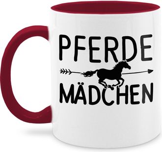 Shirtracer Tasse Tassen 325ml - Pferde M&auml;dchen Geschenk Pferdem&auml;dchen I Pferdegeschenke I Reiten - 325 ml - Bordeauxrot - pferdetassen spr&uuml;che pferd pferdetasse 