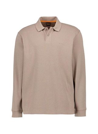 Boss Orange by Hugo Boss BOSS Orange Herren Polo-Shirt braun Baumwoll-Piqué