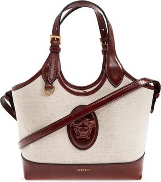 Versace Femme, Sacs, Beige, Taille: ONE Size Rivi&egrave;re Small Canvas Tote