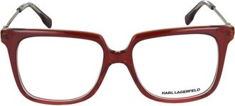 Karl Lagerfeld Femme, Accessoires, Orange, Taille: 55 MM Kl6077 Eyeglasses