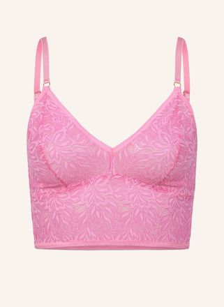 erlich textil Erlich Textil Iconic Lace Bralette Top Aus Nachhaltiger Spitze - Verstellbare Tr&auml;ger pink