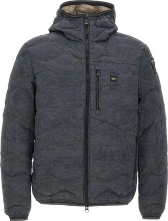 Blauer doudoune à capuche - Noir