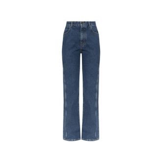 Balmain Femme, Jeans, Bleu, Taille: 36 FR Jean Droit