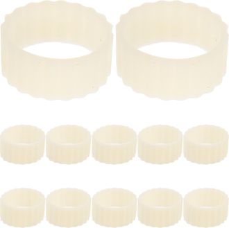 Amosfun GLEAVI 12 Stück Silikon Kerzenhalter Mit Rutschfestem Stabilem Clip Kerzensockelstabilisatoren Kerzensockelgriffe Kerzensockelgreifer Wachsmanschetten