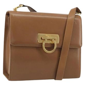 Ferragamo Sac port&eacute; &eacute;paule Pre-owned - Femme - Pre-owned - Brun - Taille: ONE Size