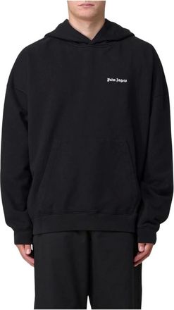 Palm Angels Herren, Sweatshirts & Hoodies, Schwarzk, SGr&ouml;&szlig;e