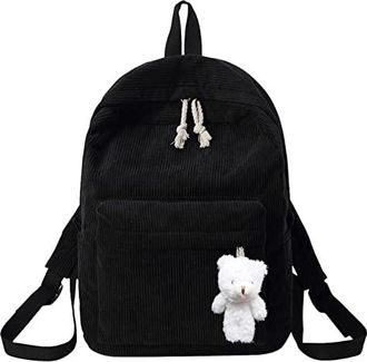 Generic Sacs &agrave; dos pour enfants Randonn&eacute;e D&eacute;contract&eacute; Sac &agrave; dos en velours c&ocirc;tel&eacute; &Eacute;tudiant Mode Sac pour femmes Jeunesse Mode simple Sac &agrave; bandouli&egrave;re Sacs &agrave; 