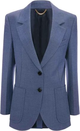 Victoria Beckham Blazer Katherine - Femme - Vestes - Bleu - Taille: 38 FR
