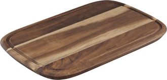 T-fal Jamie Oliver Schneidebrett Größe M, 37,4 x 25,1 x 2,2 cm, Akazienholz, FSC-zertifiziert, mit praktischer Saftrille, zum Schneiden von Lebensmitteln, z