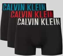 Calvin Klein Underwear Trunks aus Baumwoll-Mix mit Label-Schriftzug im 3er-Pack
