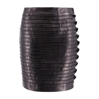 Versace Lederrock - - Skirts - Damen - Schwarzk - M