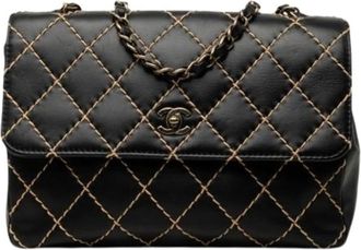 Chanel Sac bandouli&egrave;re vintage doccasion - Femme - Pre-owned - Noir - Taille: ONE Size
